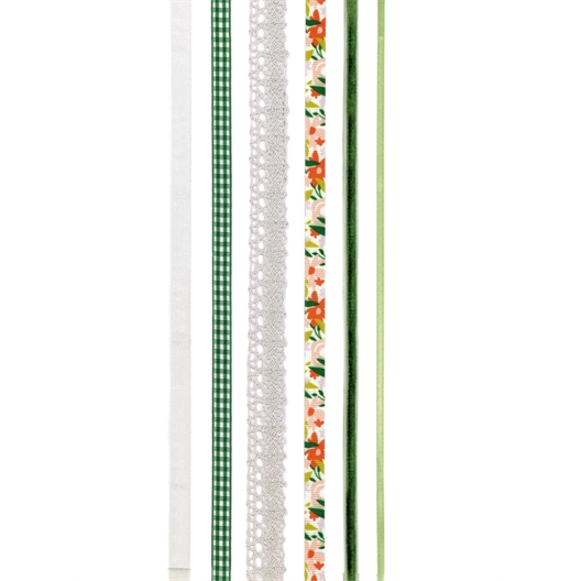 Set de 6 rubans Camaïeu de vert | L'Atelier de Lucie